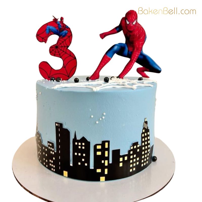 Spiderman Customized Cake - Bake & Bell